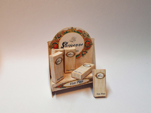 dollhouse miniature 1/12th scale hat pin box
