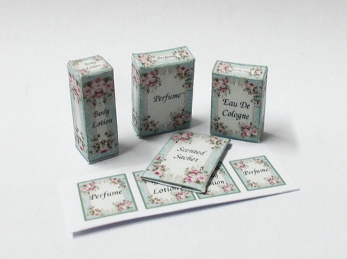 Download - Toiletry Boxes & labels (makes 3 sets) - ZENA'S MINIATURES