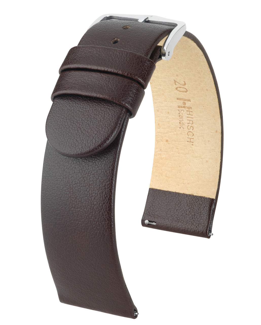 HIRSCH SCANDIC Classic Calfskin Watch Strap Brown 17872010-2-22 ...