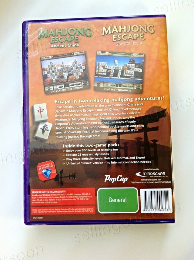 Mahjong Escape: Ancient China & Japan DOUBLE Pack (PC) Ultimate Deluxe ...