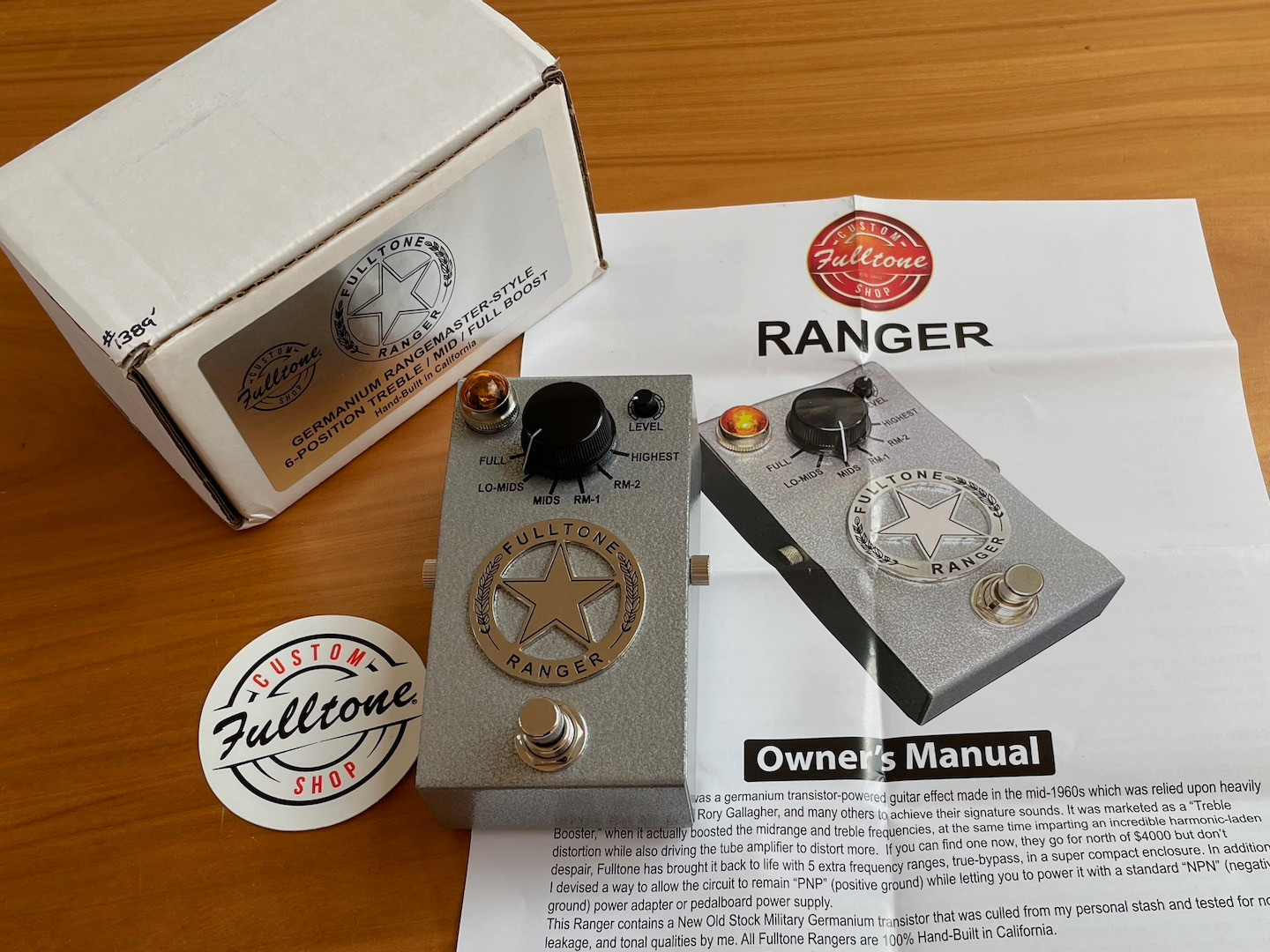 Fulltone Custom Shop Ranger - Tone Lounge