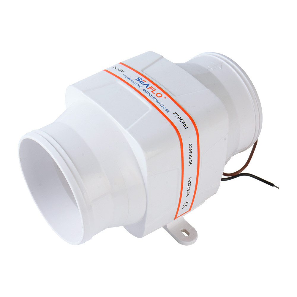 SEAFLO 02-Series 4" In-Line Blower (12V | 270CFM) - Seaflo Direct