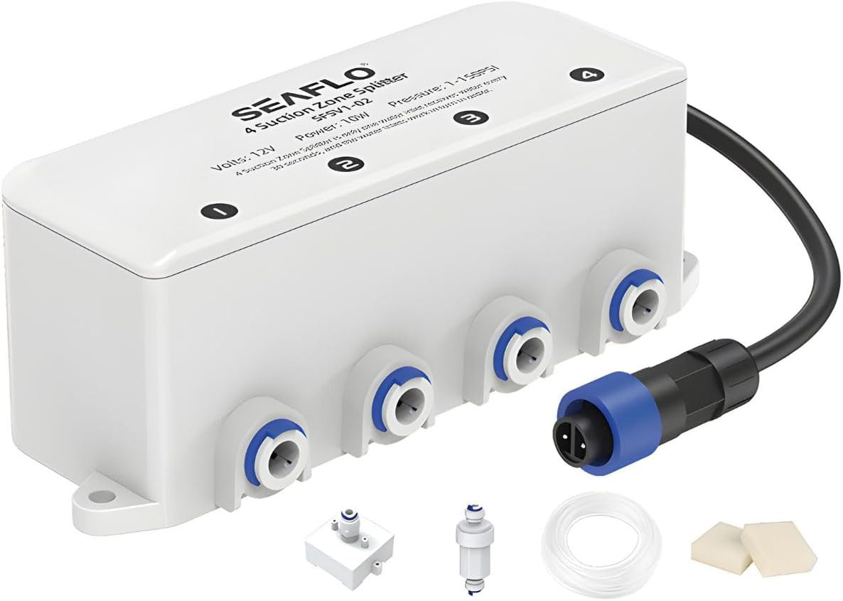 SEAFLO Dry Bilge 4-Zone Splitter System - 4 Year Warranty, Four Way ...