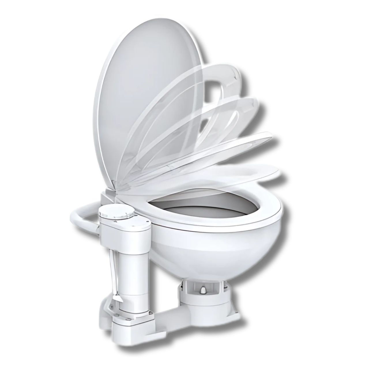 COMMODORE Electric Marine Toilet with electric flush pump