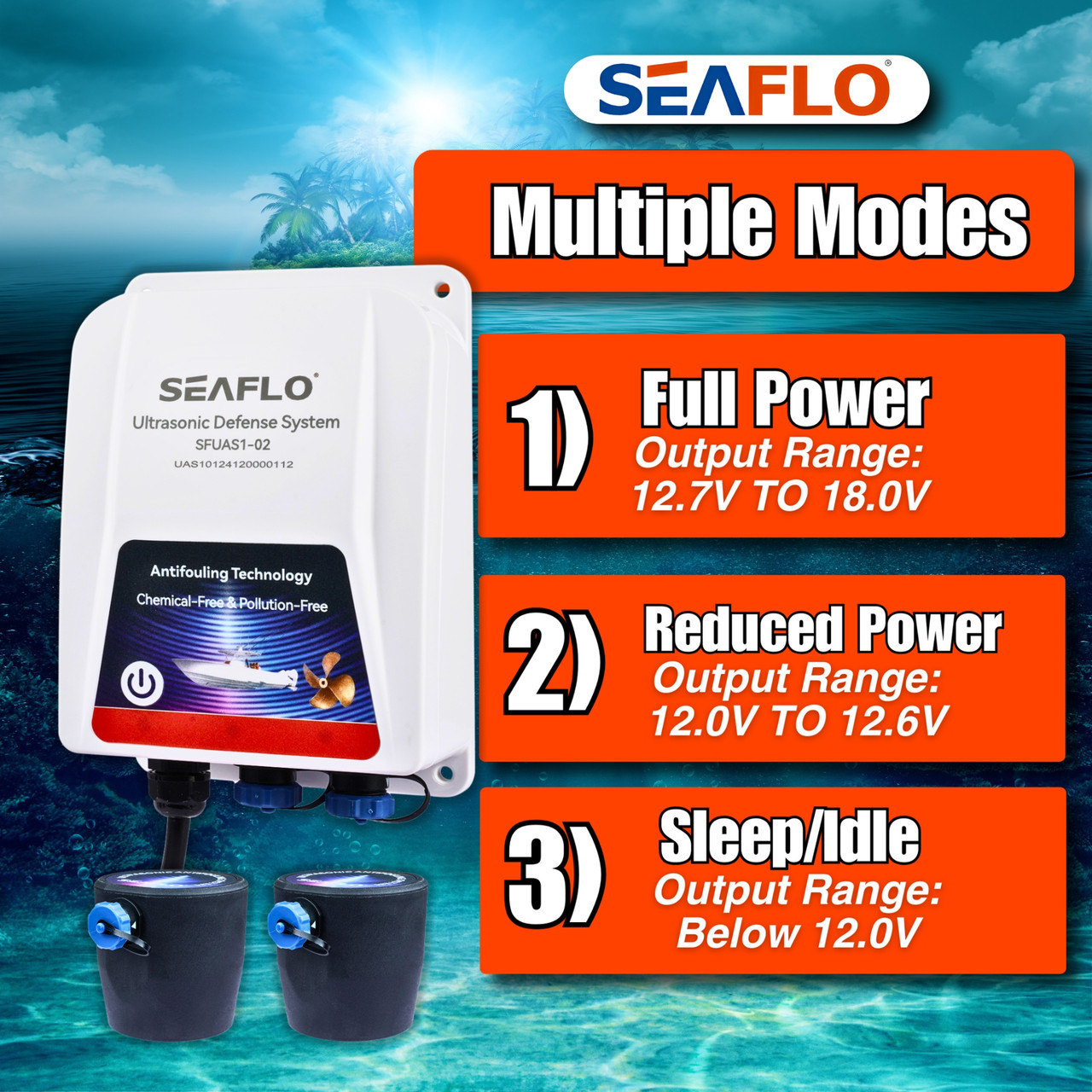 SEAFLO Ultrasonic Defense System - Fully Automated Ultrasonic Barnacle ...
