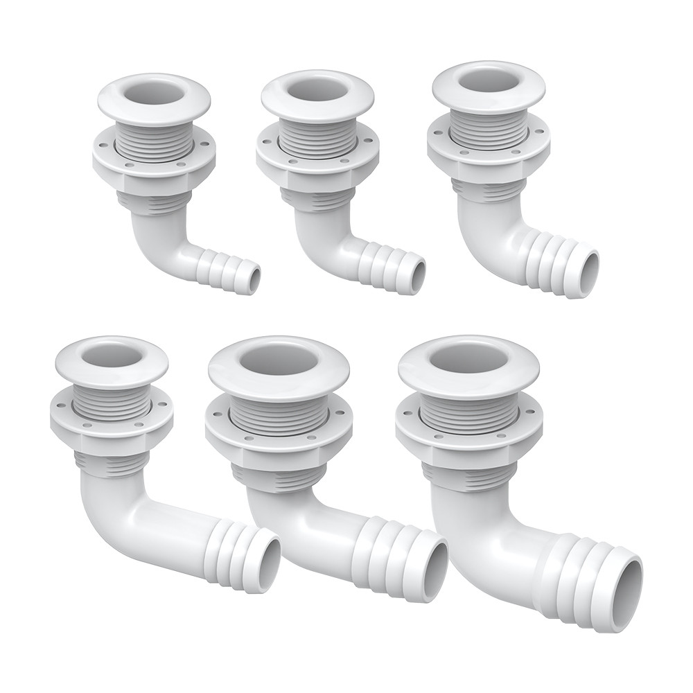 SEAFLO 90°Thru Hull Fittings 02（Plastic） - Seaflo Direct