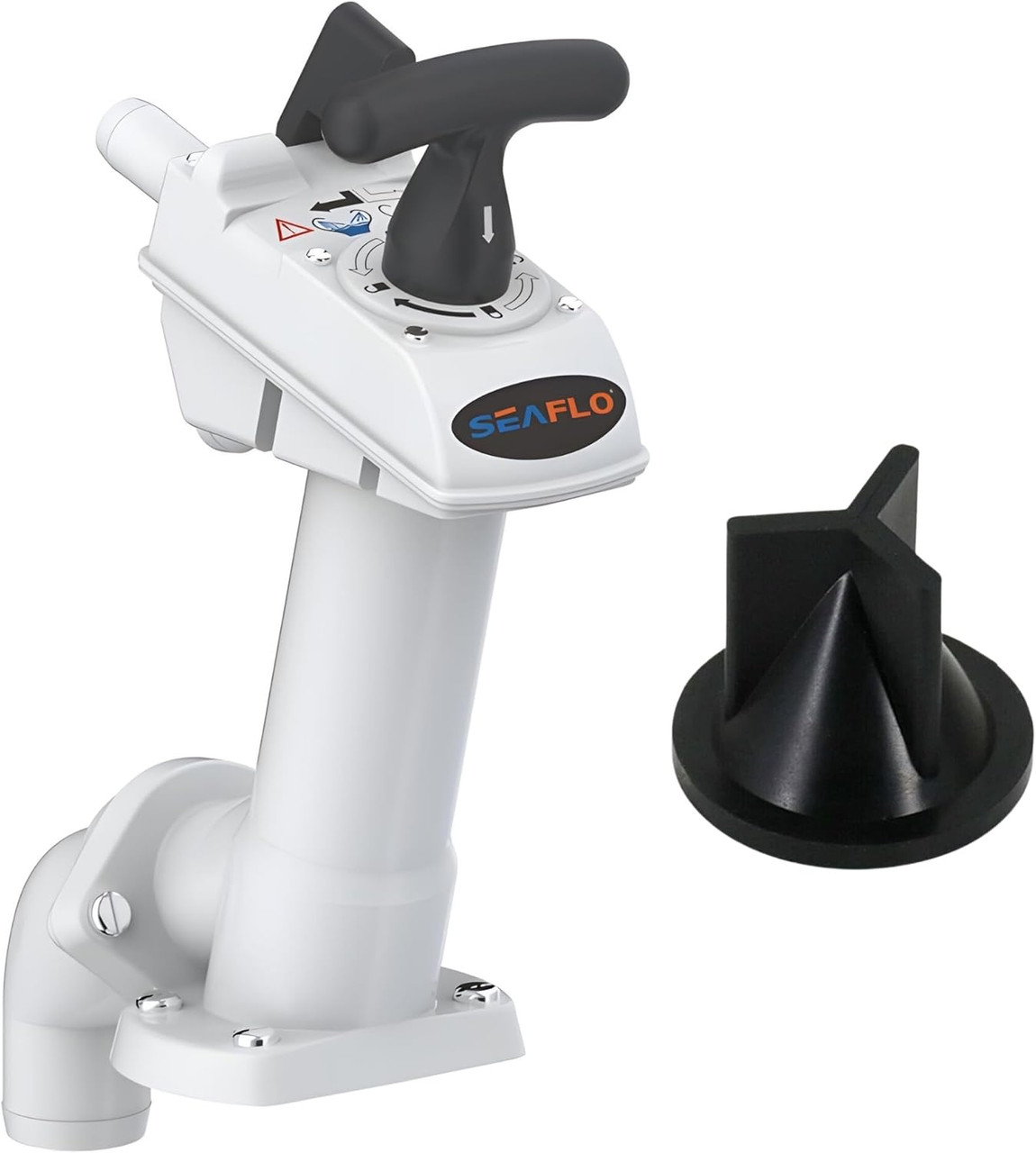 SEAFLO Manual Toilet Pump Flush Handle Kit - Compatible with SEAFLO and ...