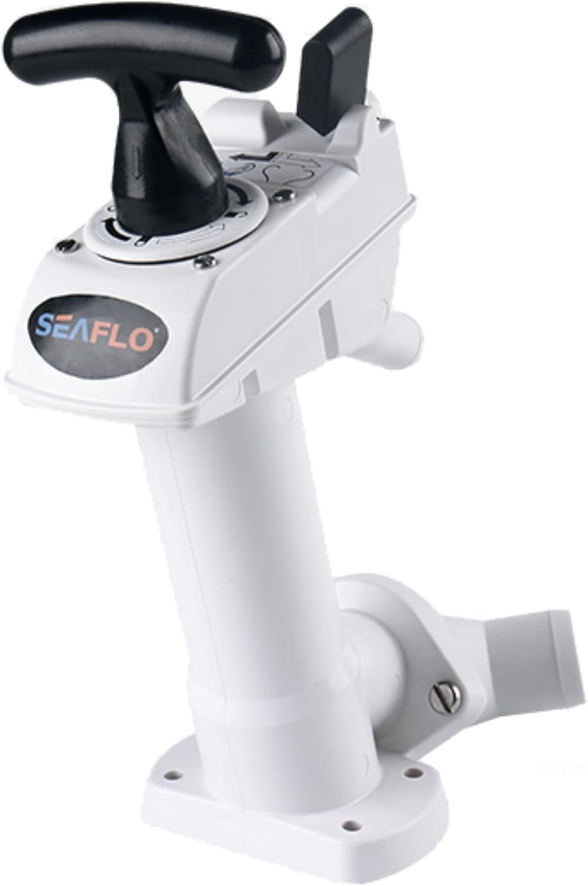 SEAFLO Manual Toilet Pump Flush Handle Kit - Compatible with SEAFLO and ...