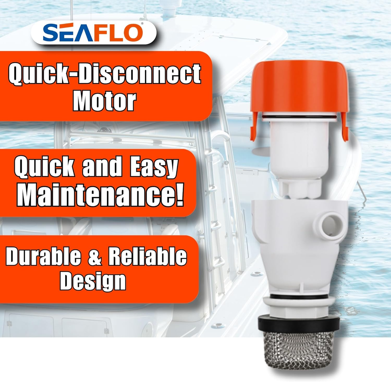 SEAFLO 12V 800 GPH 13F Series Portable Livewell Aerator Kit ...