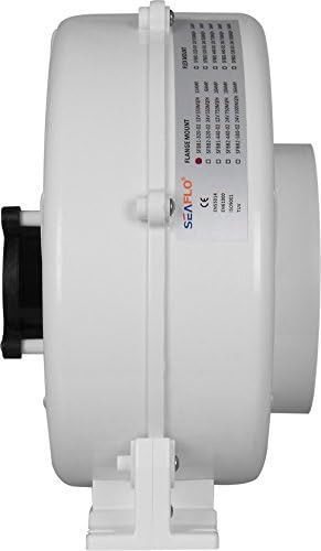 SEAFLO High Flow Blower Fan, 320 CFM 12 Volt (Flex Mount)