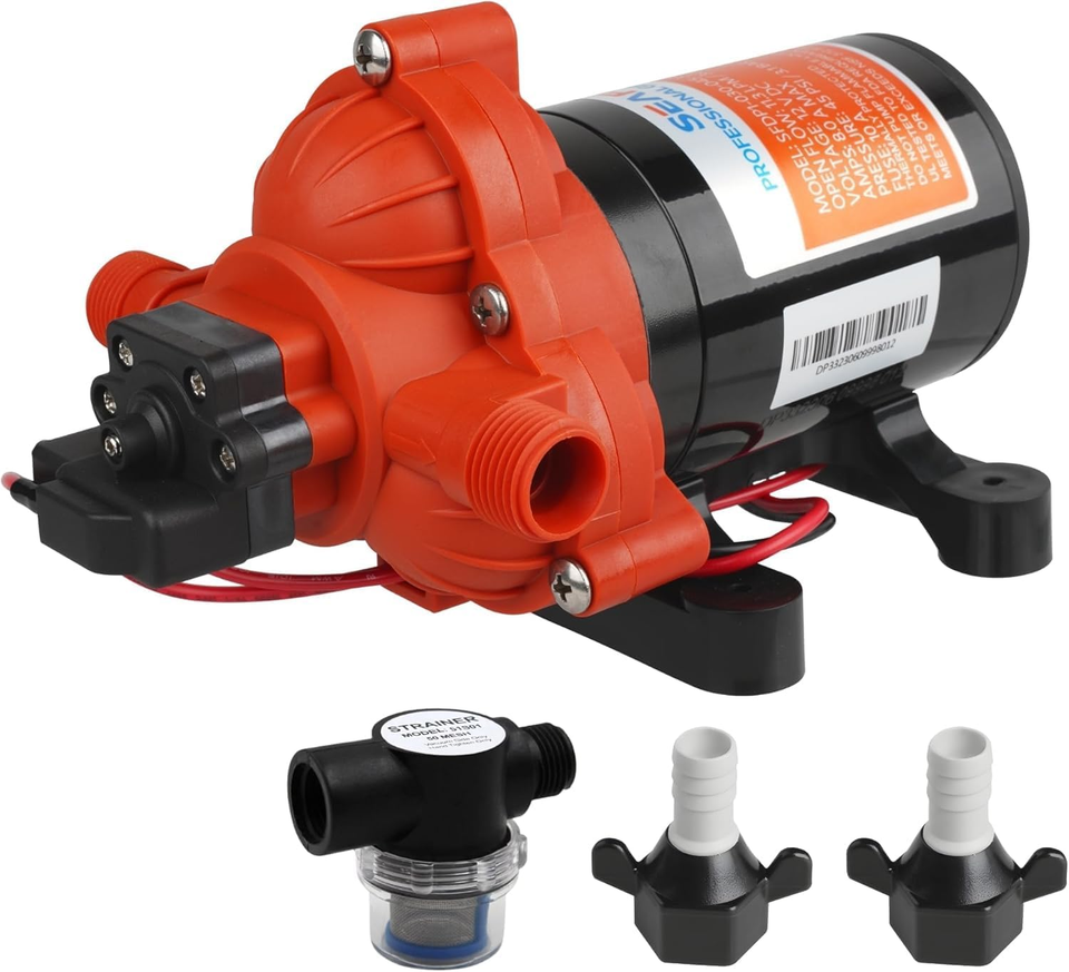 SEAFLO 33 Series DC Diaphragm Pump – 4-Year Warranty! 24V, 3.0 GPM, 45 ...