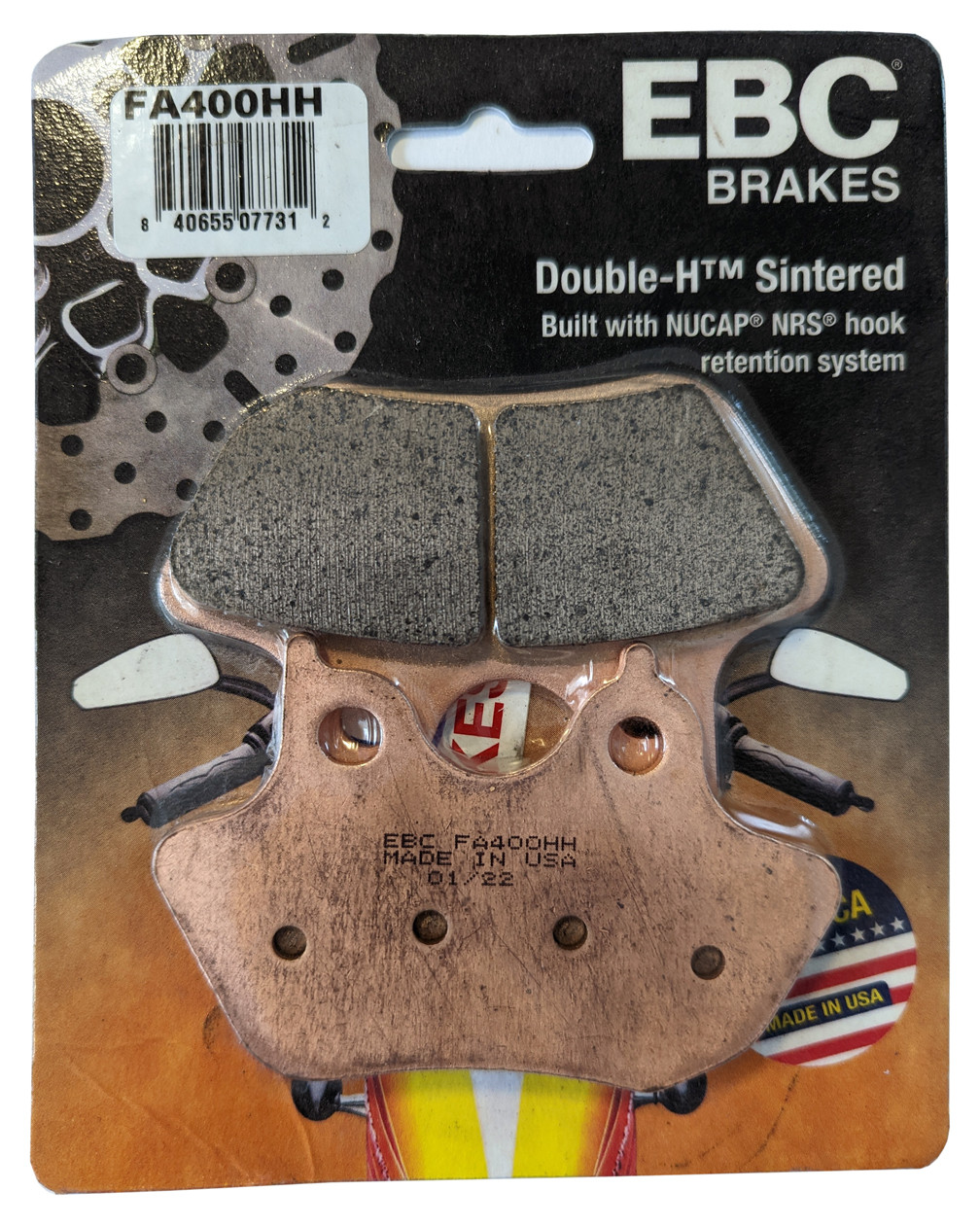 EBC Double-H Sintered Brake Pads Harley Davidson Rear FXST FLST FLHR ...