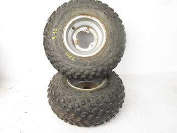 02 Suzuki LTA 50 QuadMaster Front Rear Wheels Rims 55310-43F00-13L 2002 ...