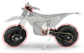 BVC Big Wheel Kit fits Stark Varg Bare Swingarm - cyclesrus.net