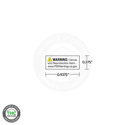 California Cannabis Warning Label