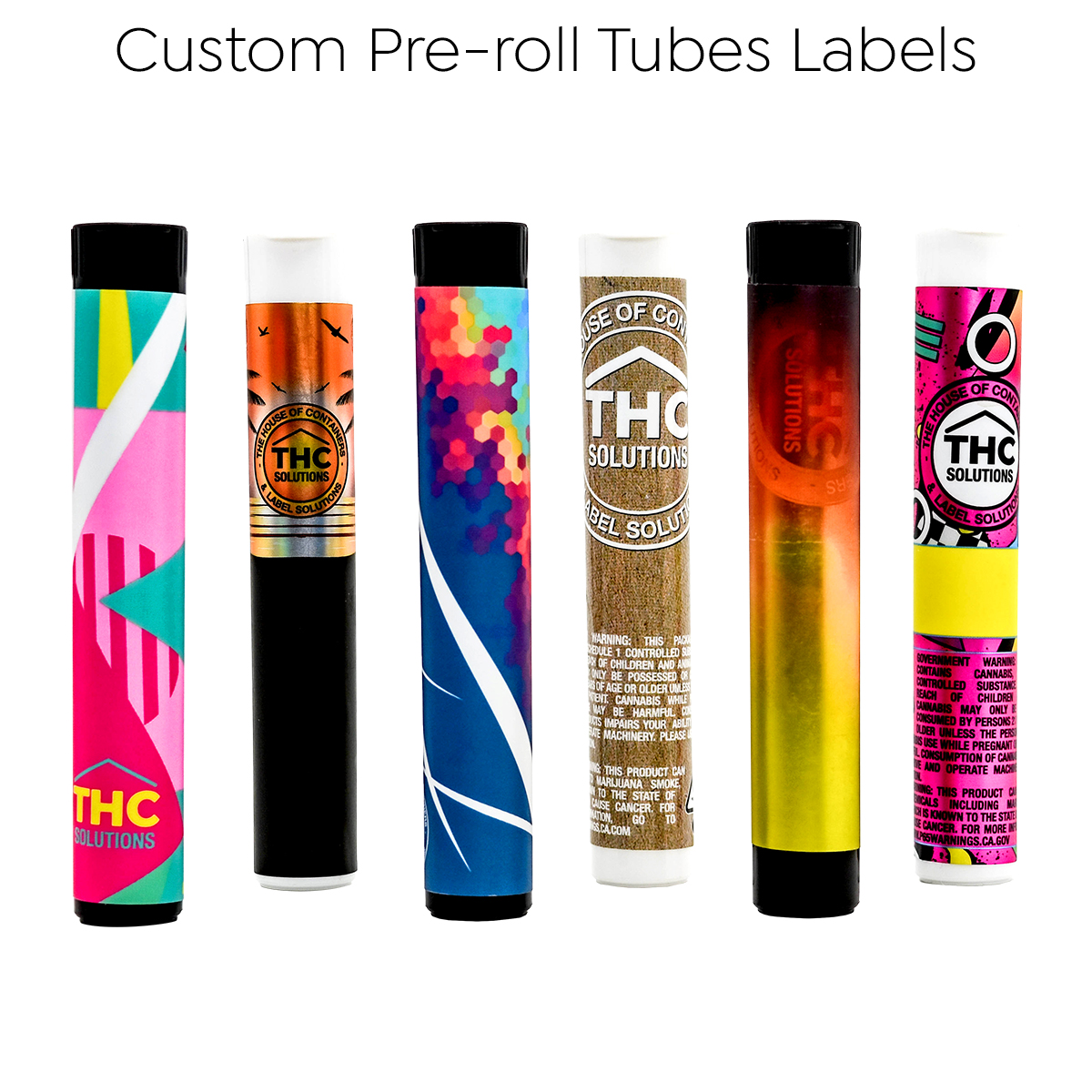 Custom Pre-roll Tubes Labels