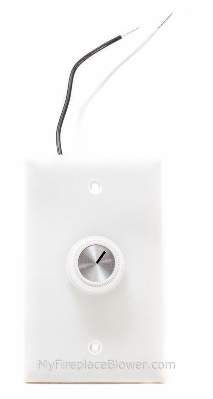 Wall Mounted Fireplace Blower Fan Variable Speed Control - Rheostat