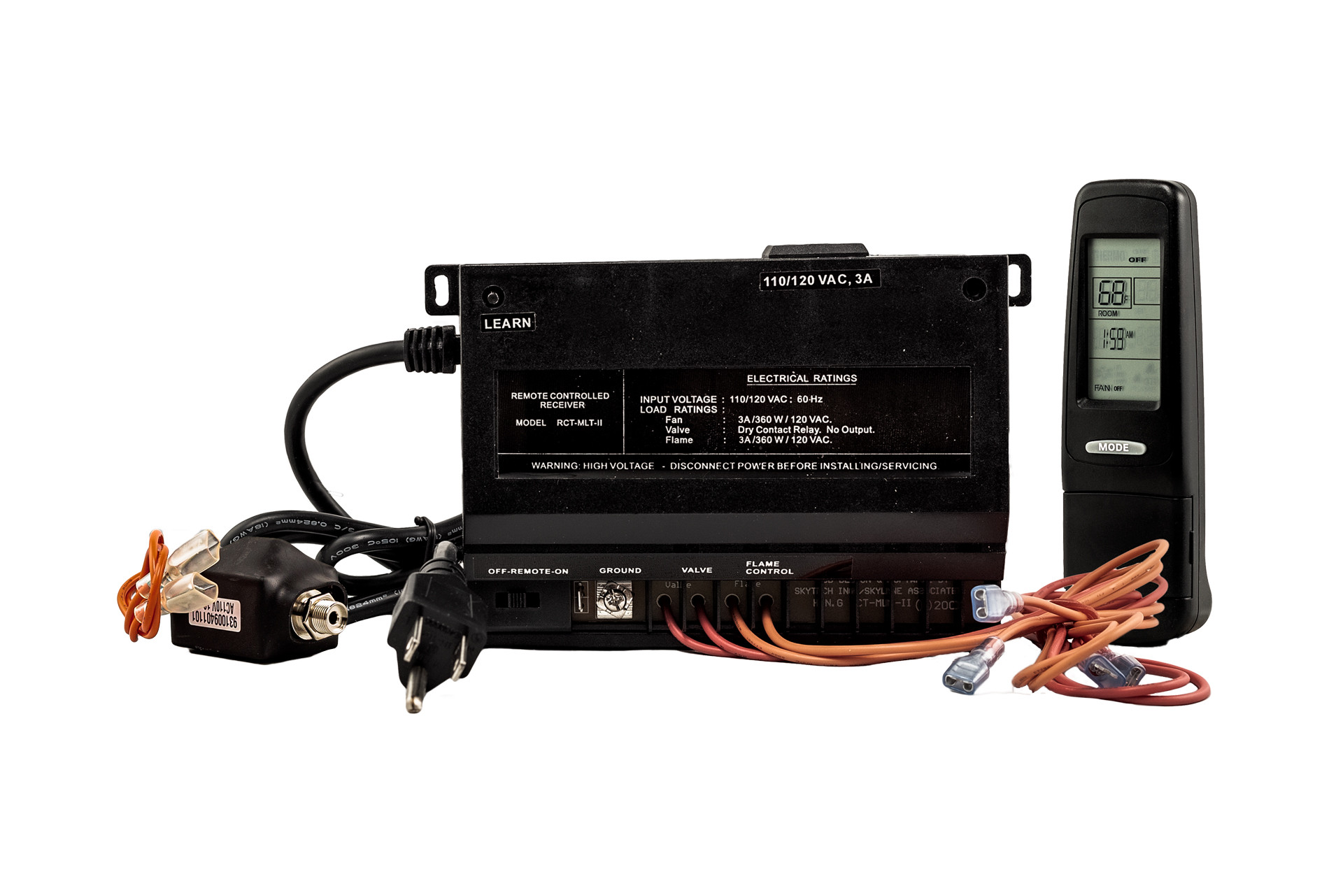 RCT-MLT-IV (SkyTech) Fireplace Remote Control | Fireplace Blower Remote ...