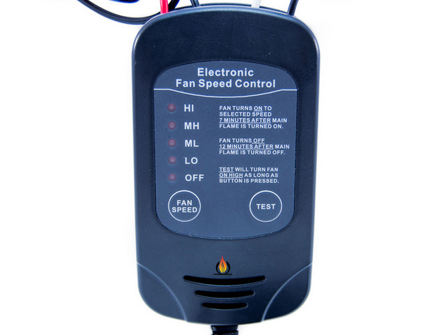 Wall Mounted Fireplace Blower Fan Variable Speed Control - Rheostat