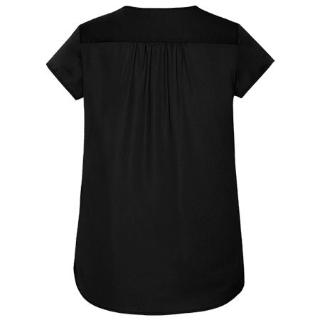RB967LS - Womens Kayla V Neck Pleat Blouse