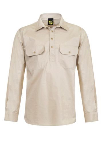 WS3029 - Mens Lightweight Closed Front Shirt L/S - Online Workwear ...