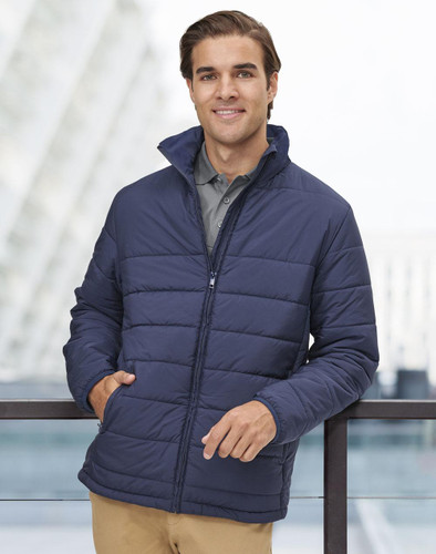 JK59 - MENS SUSTAINABLE INSULATED PUFFER JACKET (3D CUT )