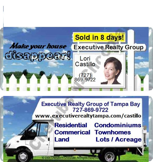 Realtor Candy Wrappers for Real Estate Agents