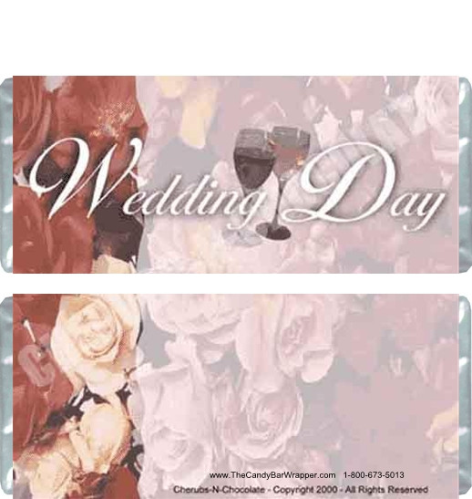 Floral Wedding Candy Wrappers | The Candy Bar Wrapper