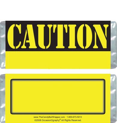 Caution Candy Wrappers | The Candy Bar Wrapper