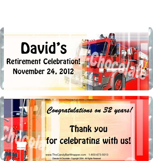 Retirement Candy Wrappers for Your Retirement Part at The Candy Bar Wrapper