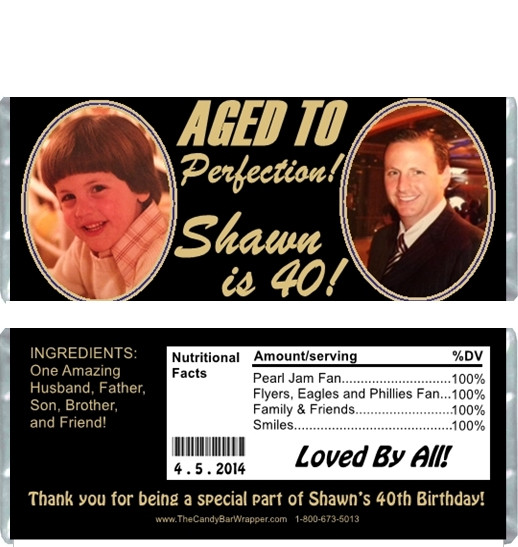 Personalized Candy Bars Make Great Party Favors