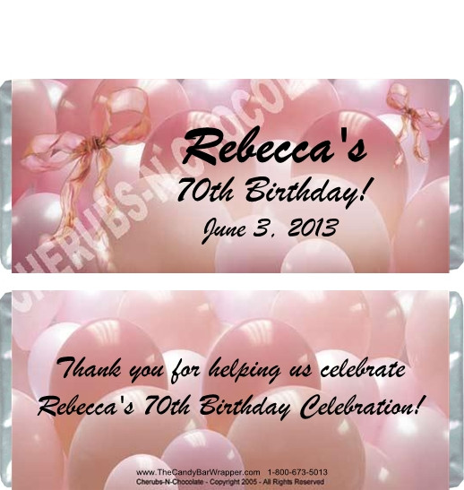 Pink Chocolate Candy Wrappers | The Candy Bar Wrapper