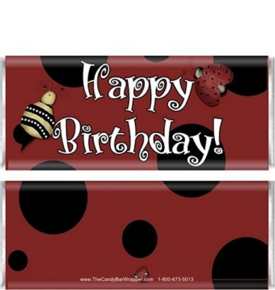 Ladybug Birthday Party Wrappers