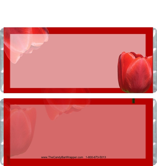 Holiday Red Candy Bar Wrappers as Christmas Party Favors