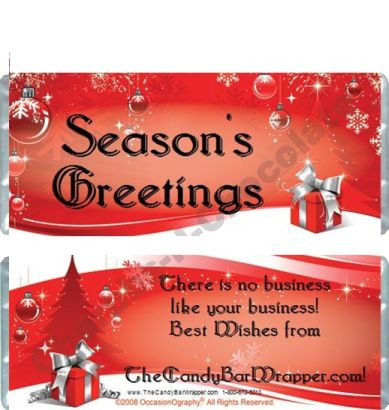 Holiday Red Candy Wrappers | The Candy Bar Wrapper