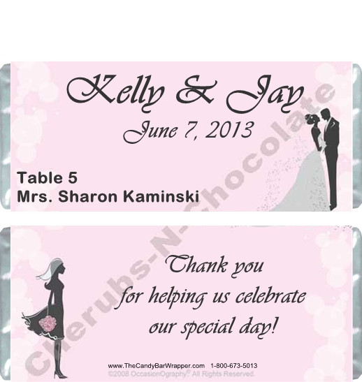 Save The Date Candy Bars