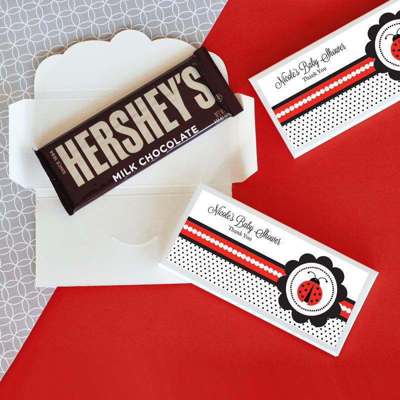 Ladybug Candy Bar Covers - Baby Shower Favors