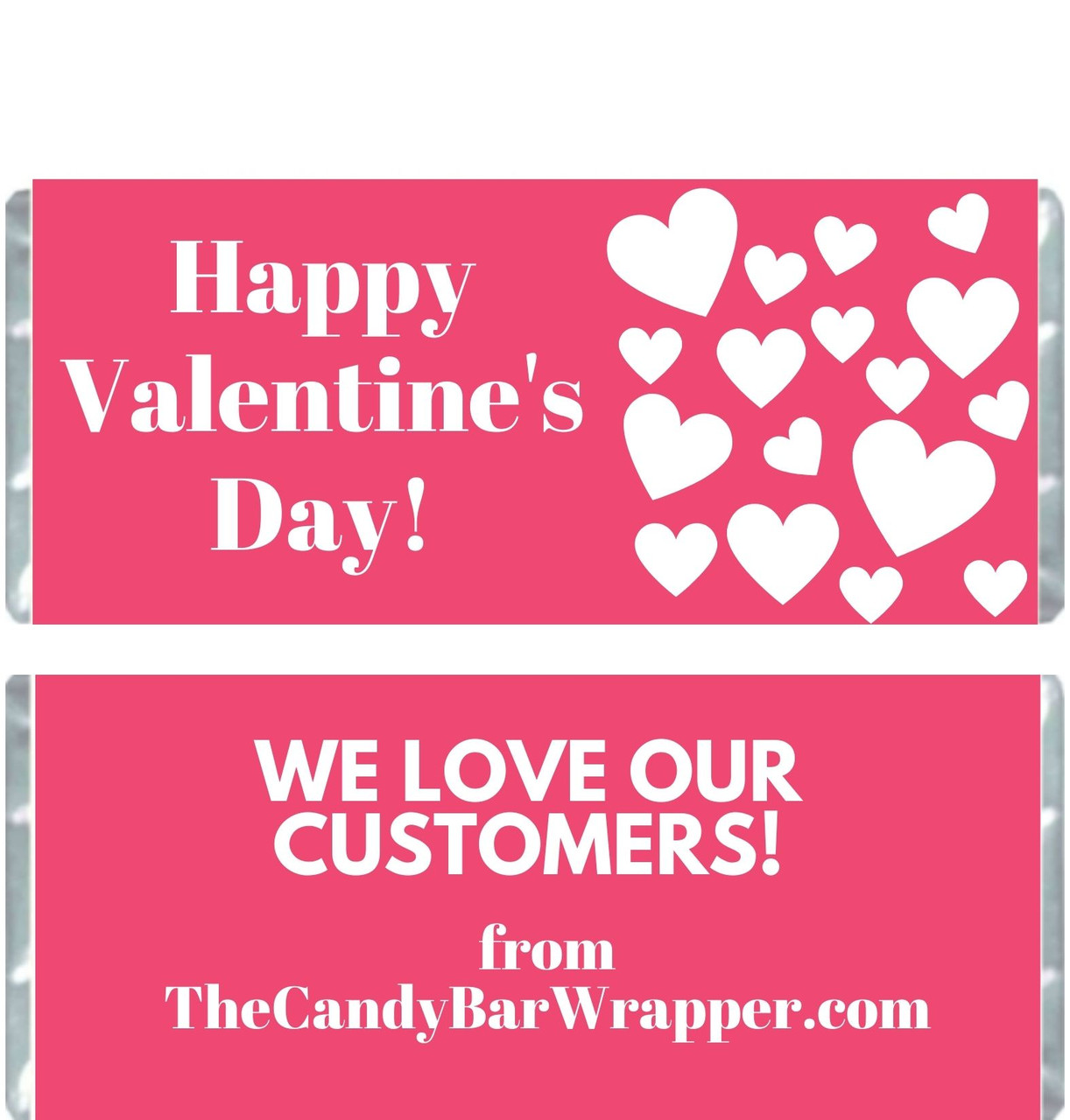 Happy Valentine's Day Candy Bar Wrappers