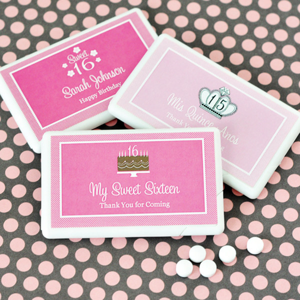 Personalized Birthday Mini Mint Favors | The Candy Bar Wrapper