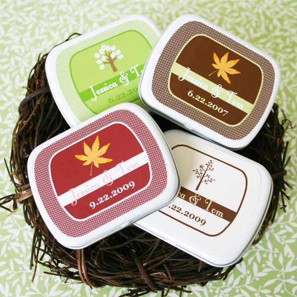 Fall In Love Personalized Mint Tins | The Candy Bar Wrapper