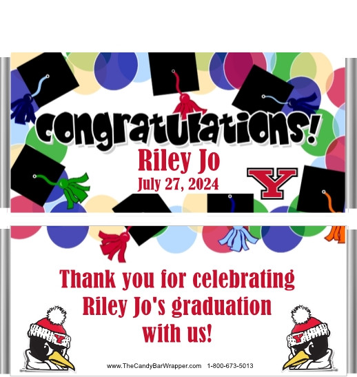 Graduation Candy Wrappers - Graduation Party Favors | The Candy Bar Wrapper