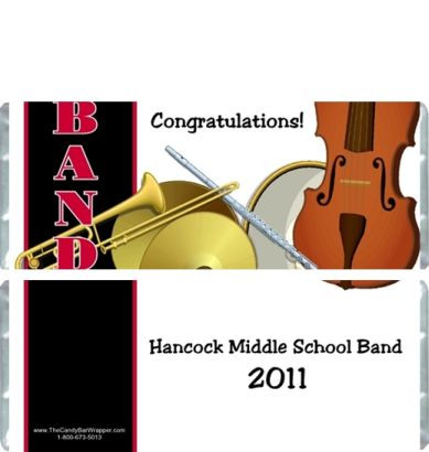 Band Candy Wrappers | The Candy Bar Wrapper