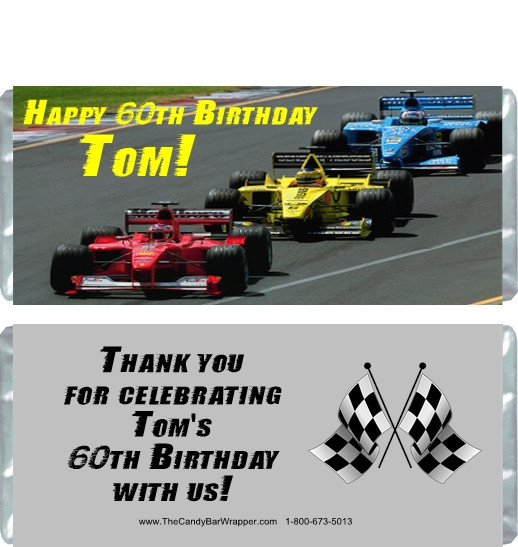 Race Car Candy Wrappers | The Candy Bar Wrapper