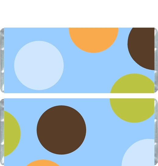 Colorful Polka Dot Candy Bar Wrappers | The Candy Bar Wrapper