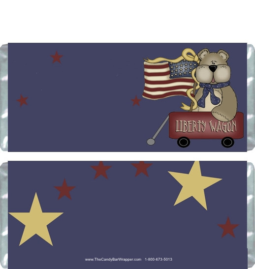 Liberty Water Bottle Labels | The Candy Bar Wrapper