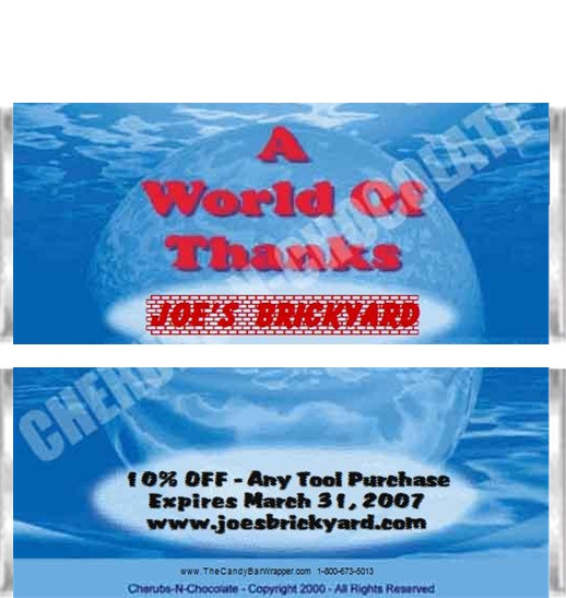 Company Logo Candy Wrappers - Promotional Candy - The Candy Bar Wrapper