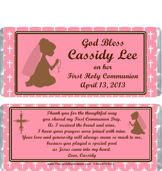 First Holy Communion or Confirmation Candy Bar Wrappers | The Candy Bar ...