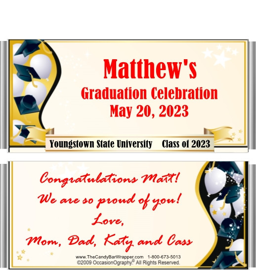 Graduation Candy Bar Wrappers - The Perfect Graduation Party Favors