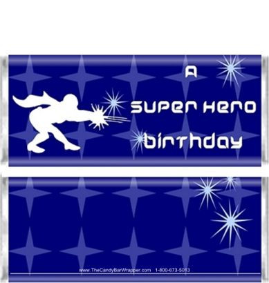 Super Hero Candy Bar Wrappers | The Candy Bar Wrapper