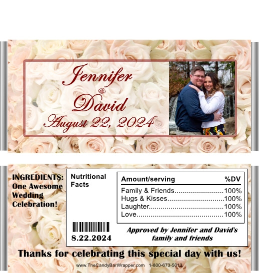 Wedding Candy Wrappers - Chocolate Wedding Favors | The Candy Bar Wrapper